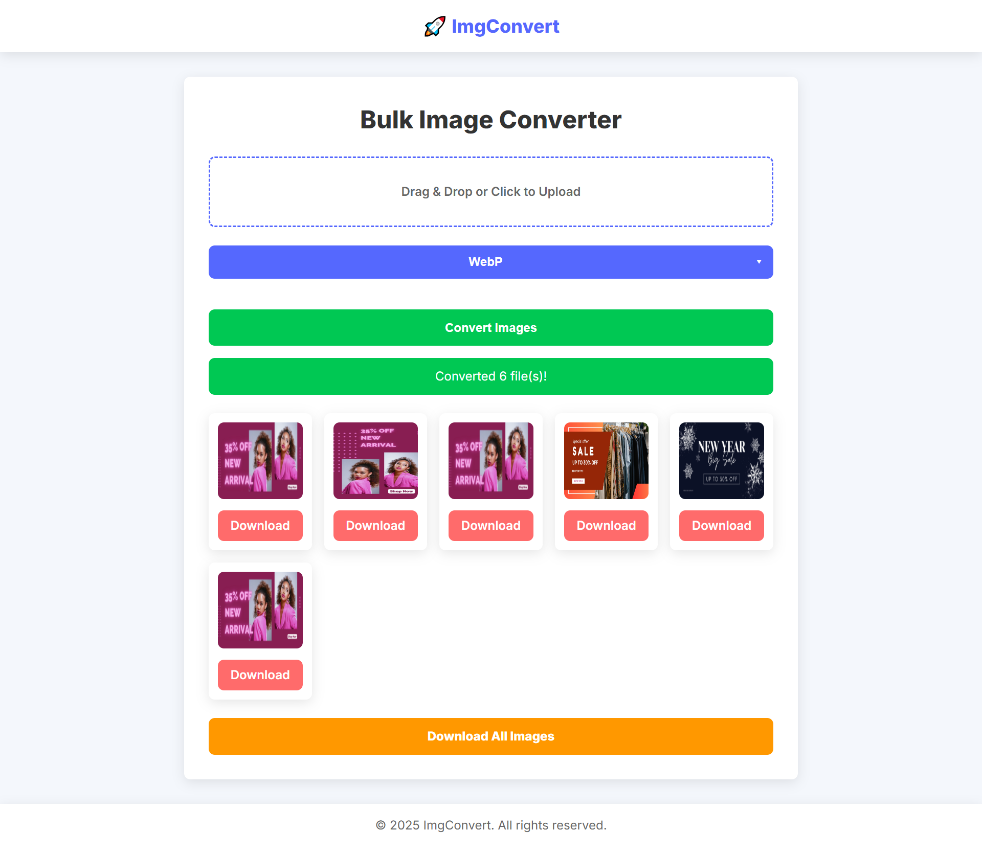 All-in-One Image Converter Convert JPG, PNG, WebP, GIF & More Source Code - SellAnyCode