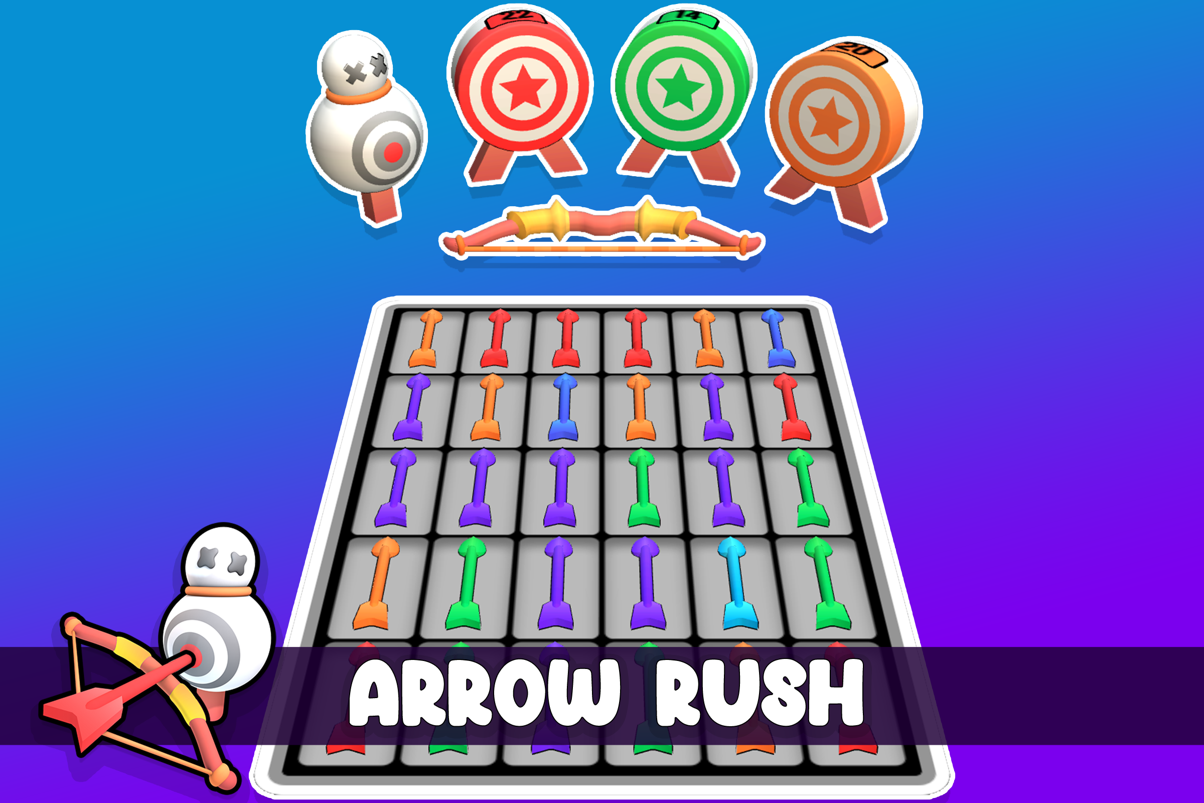 Arrow Rush Hyper Casual Tap & Shoot Unity Source Code Source Code - SellAnyCode