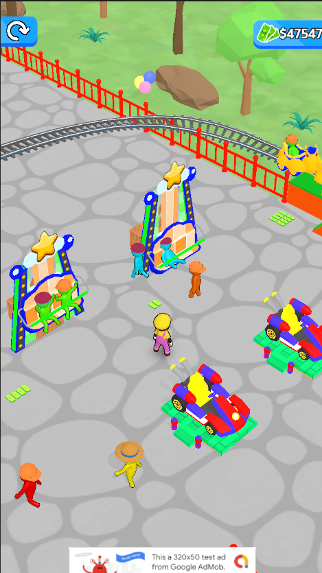 Awesome Park Idle Game 3D Unity Source Code Source Code - SellAnyCode