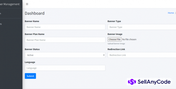 Banner Management System Using Php Source Code - SellAnyCode