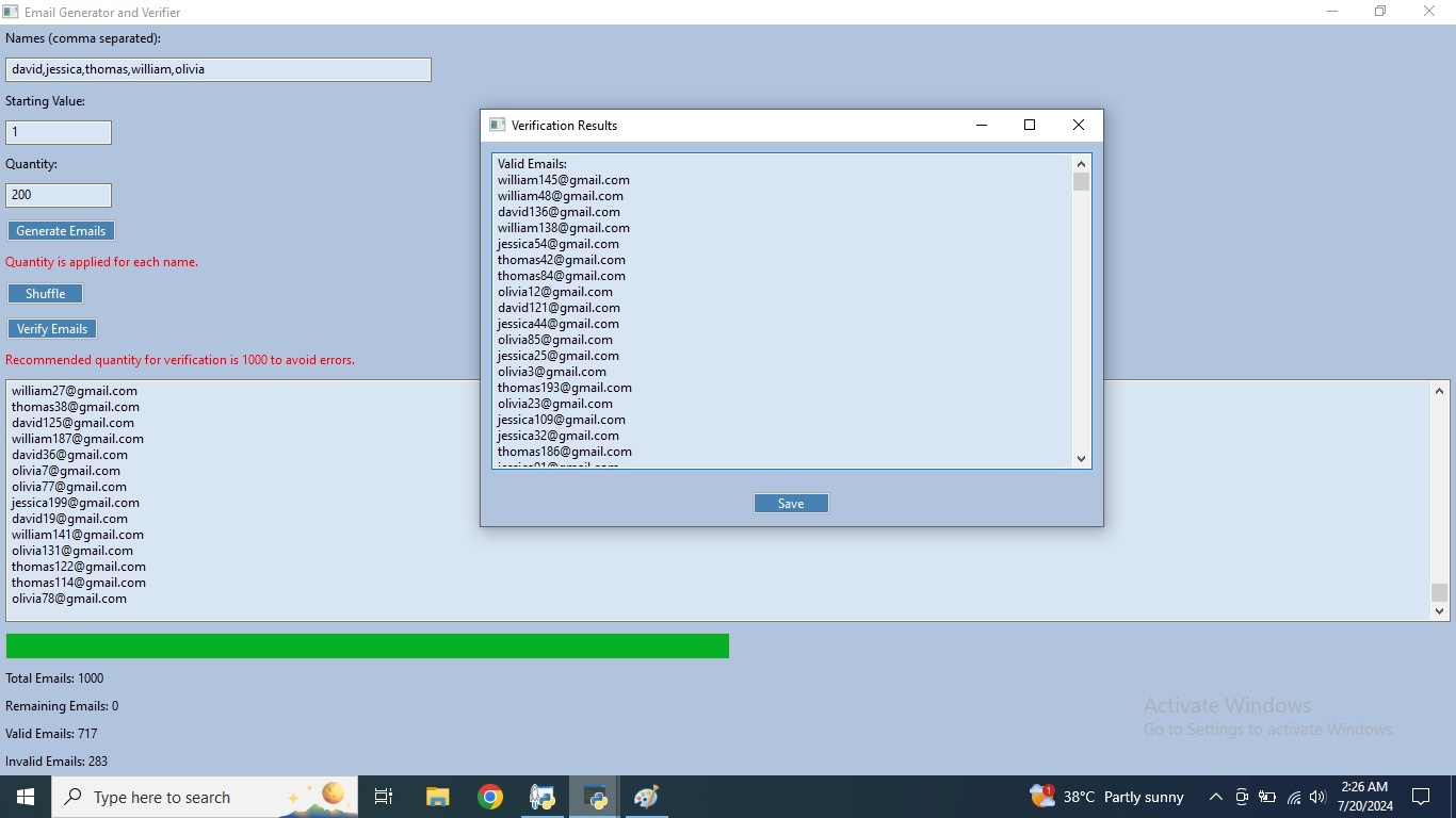 Gmail Address Generator & Verifier Source Code - SellAnyCode