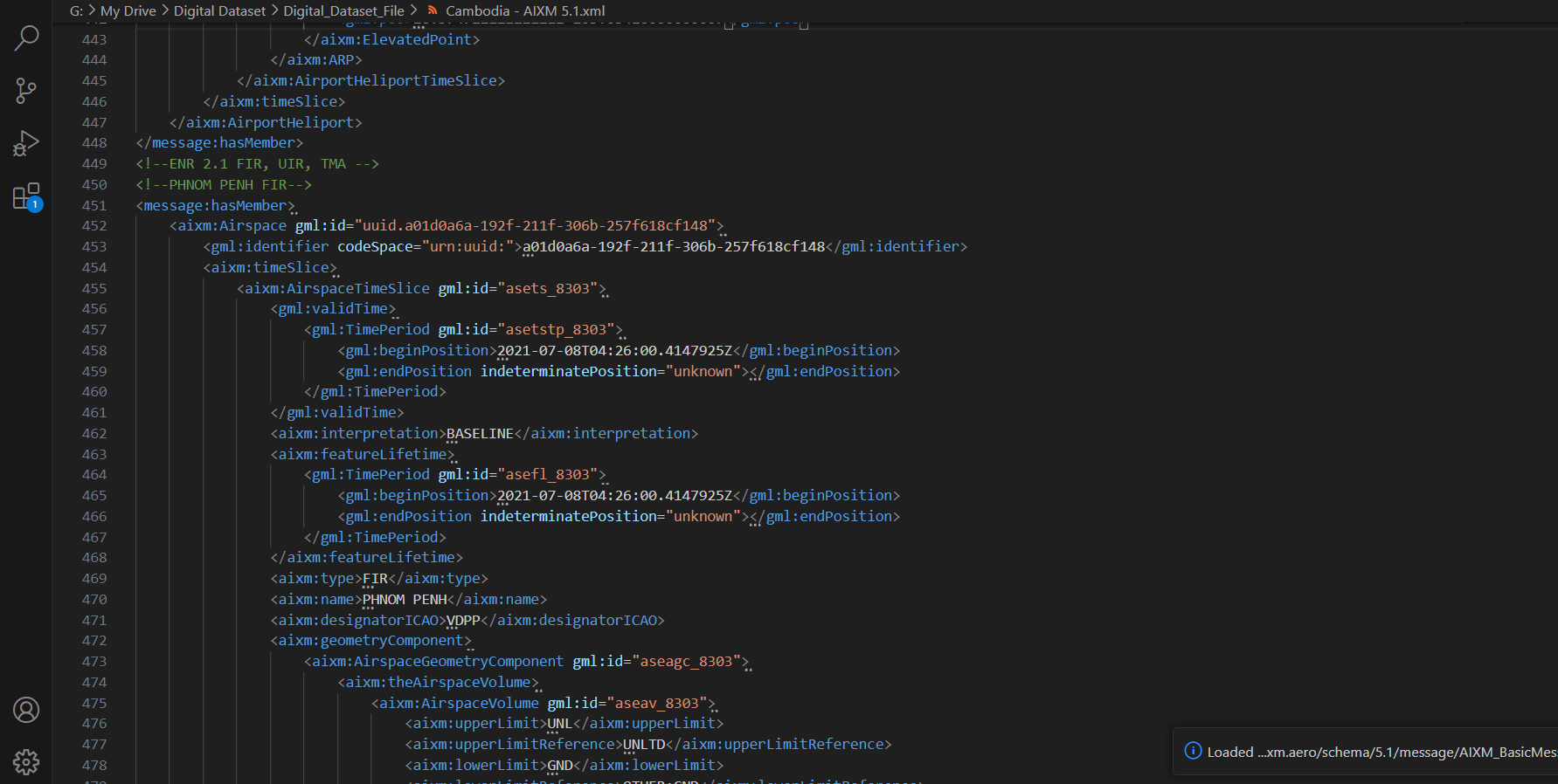 Cambodia - AIP Data Sets (AIXM5.1 Format) Source Code - SellAnyCode