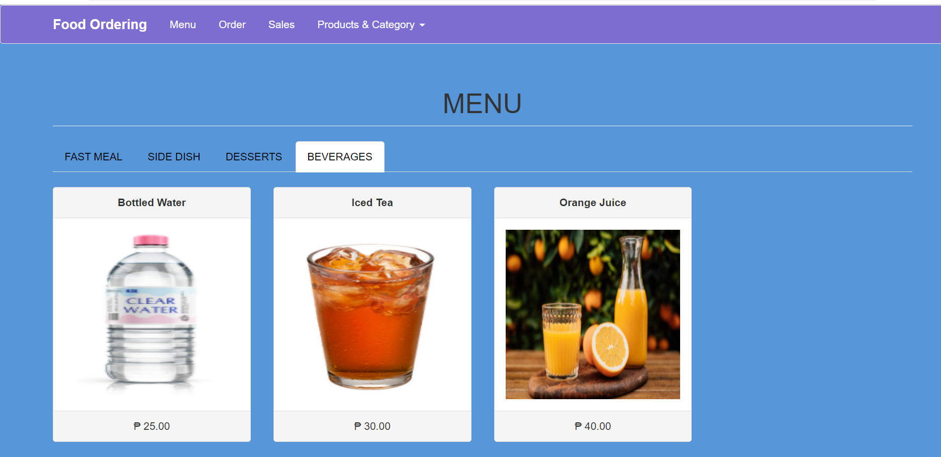 FOOD ORDERING Source Code - SellAnyCode