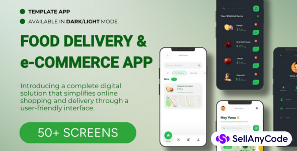 Food Delivery Flutter Template App Source Code - SellAnyCode