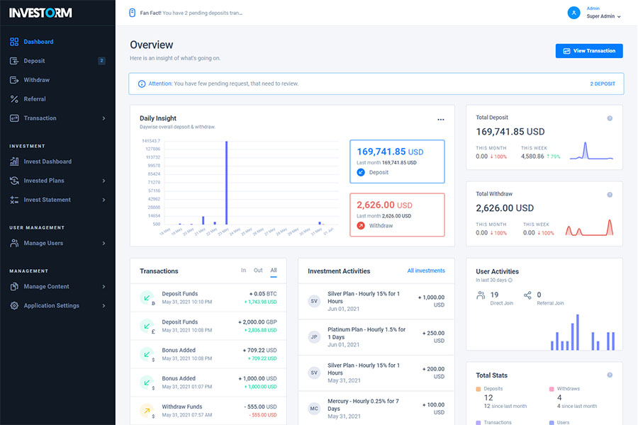 Buy Investorm v1.3.1- Advanced HYIP Investment Management Platform ...