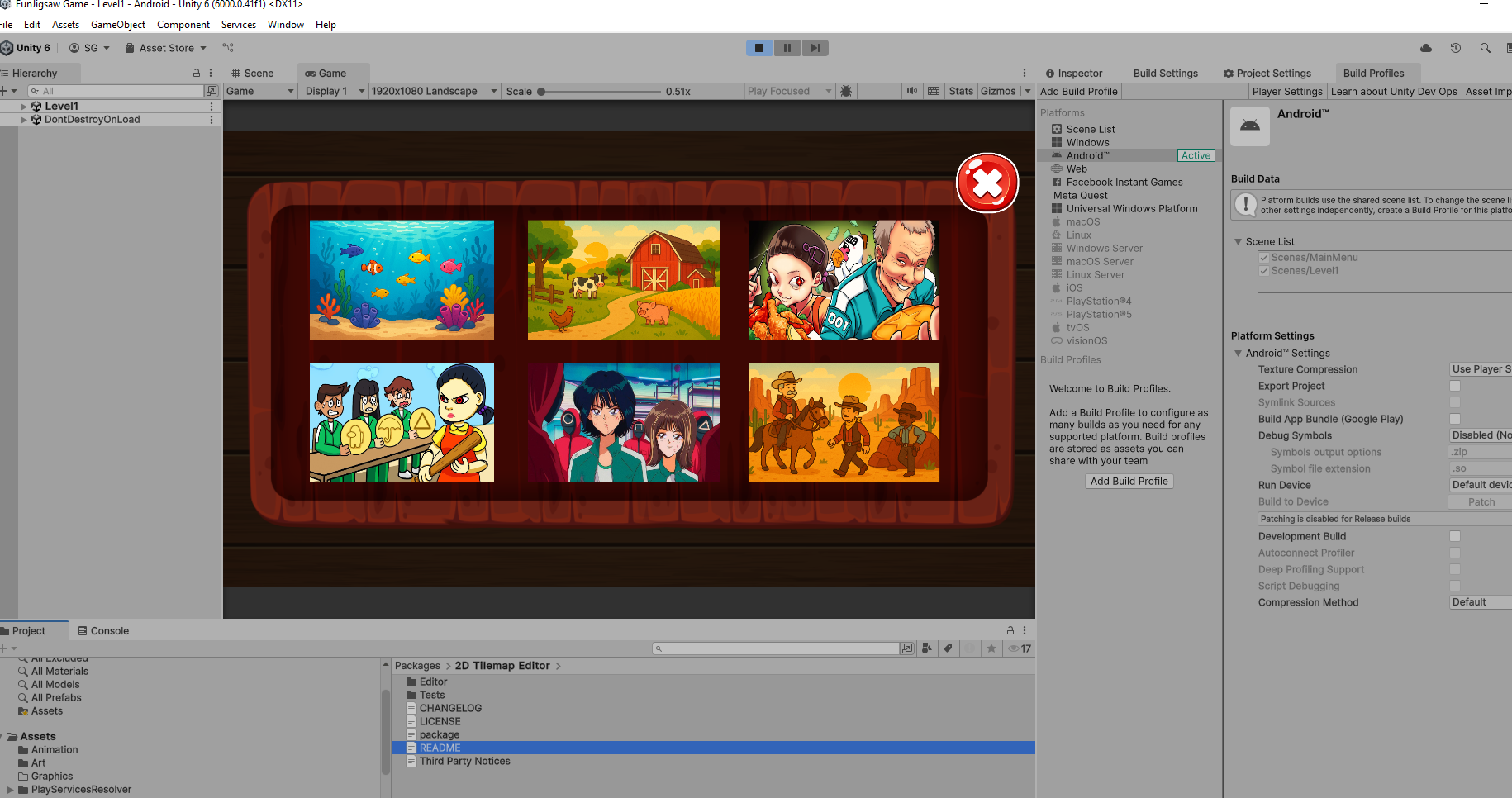 Jigsaw Puzzle Unity Source Code *Fun Jigsaw* Source Code - SellAnyCode