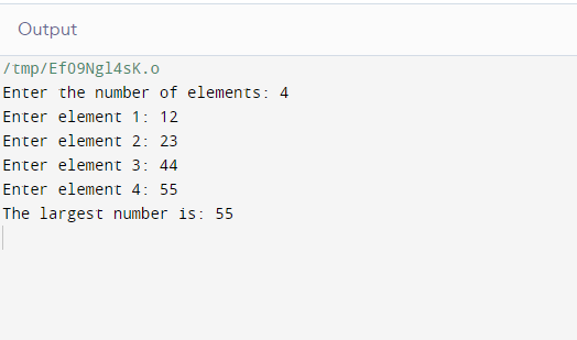 Largest Number C Code Source Code - SellAnyCode