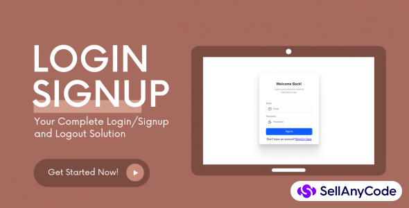 Login/SignUp Template Source Code - SellAnyCode