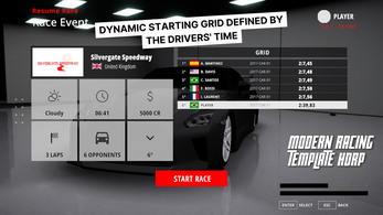 Modern Racing Game Template For Unity Project Source Code - SellAnyCode