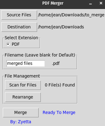 Simple PDF Merger Source Code - SellAnyCode
