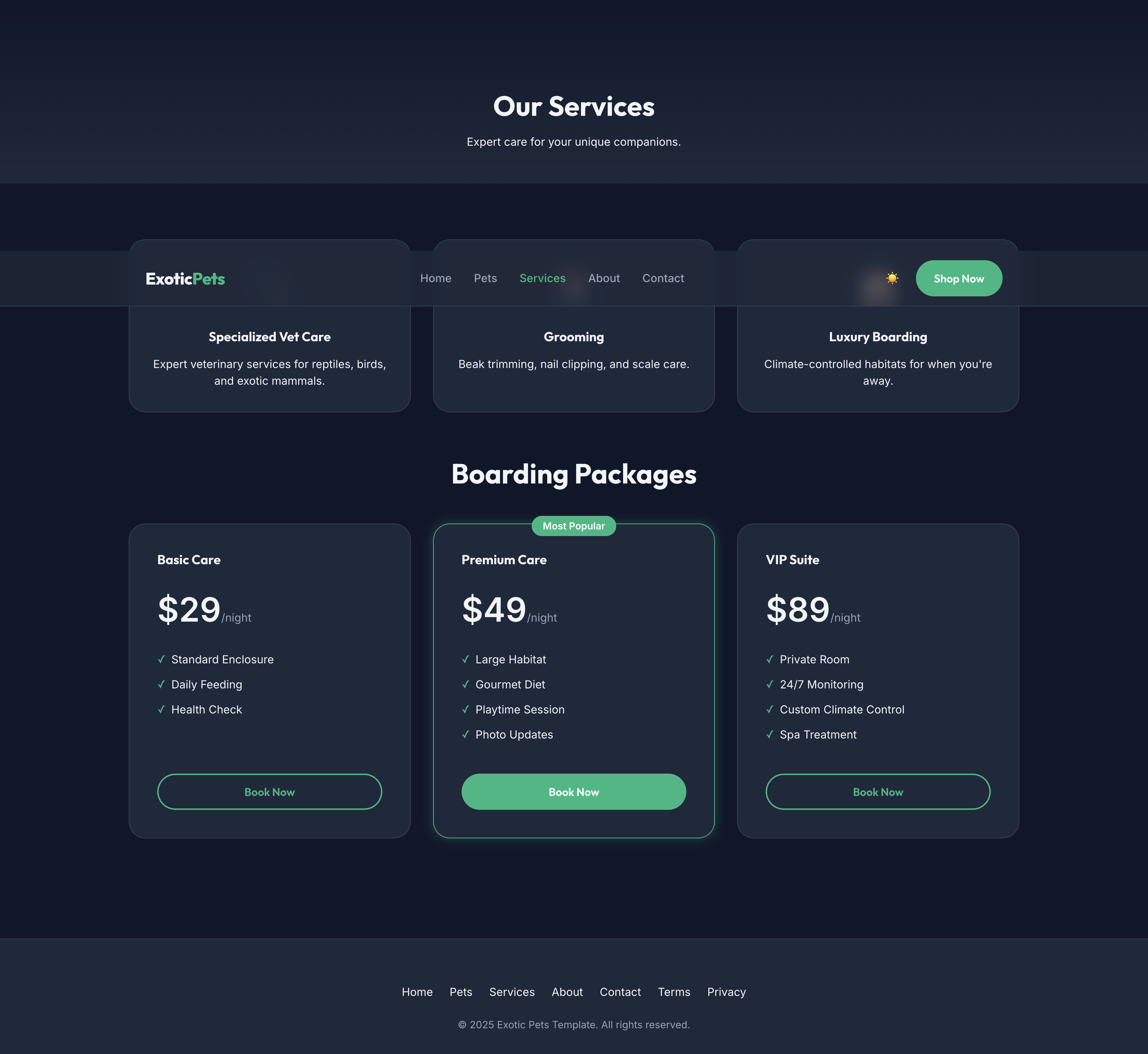 Pets - Modern Animal Store & Veterinary HTML Template Source Code ...