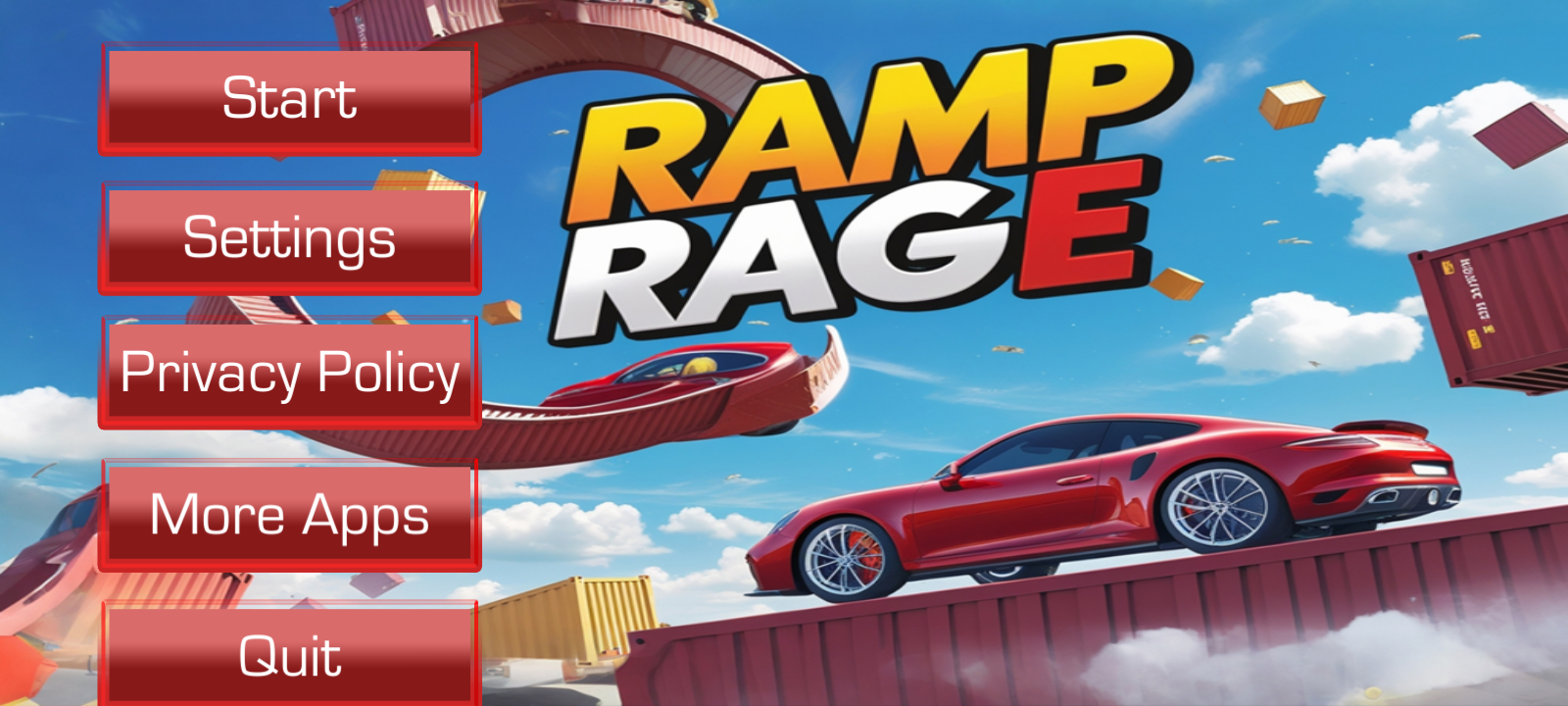 Ramp Rage Unity Car Stunt Game Source Code - SellAnyCode