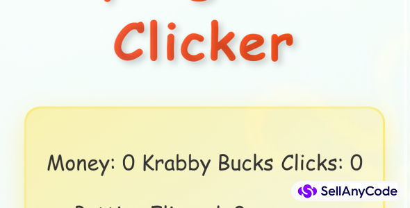SpongeBob Clicker Source Code - SellAnyCode