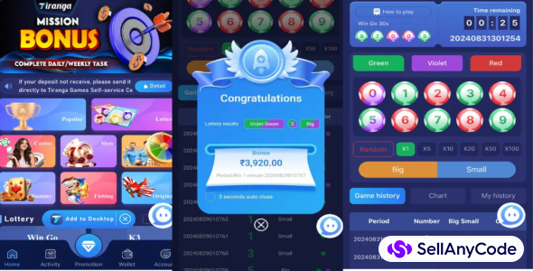 Tiranga Game With Admin Panel Full Setup Source Code Source Code - SellAnyCode