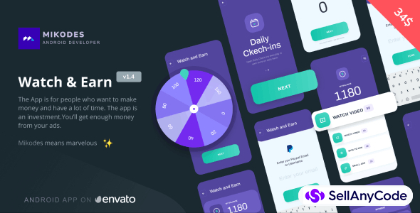 Watch And Earn - Android App Source Code Source Code - SellAnyCode