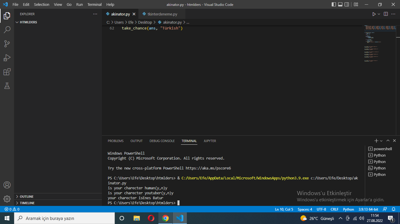 Akinator Source Code - SellAnyCode