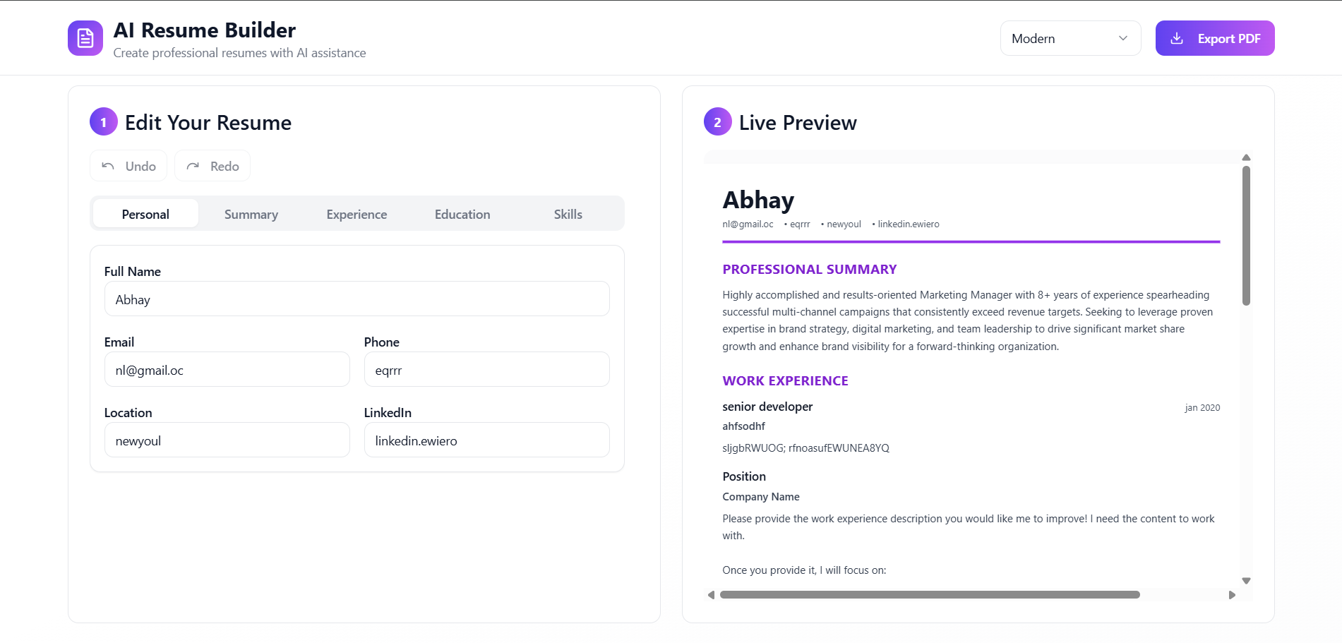 Smart-ai-powered-resume-builder Source Code - SellAnyCode
