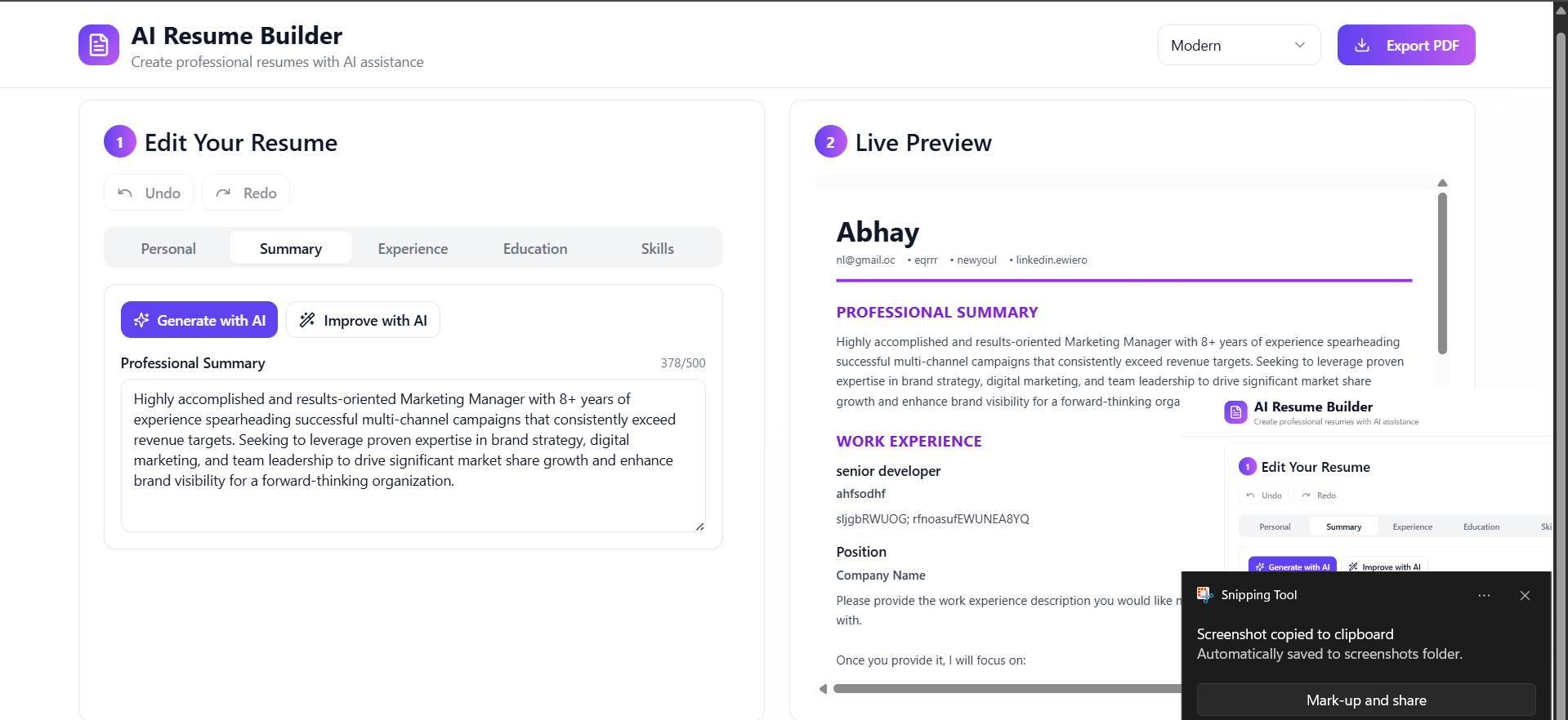 Smart-ai-powered-resume-builder Source Code - SellAnyCode